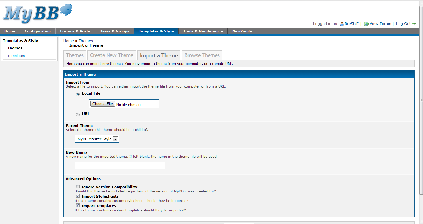 How To Install A MyBB Theme | Written Tutorial | Highly Detailed