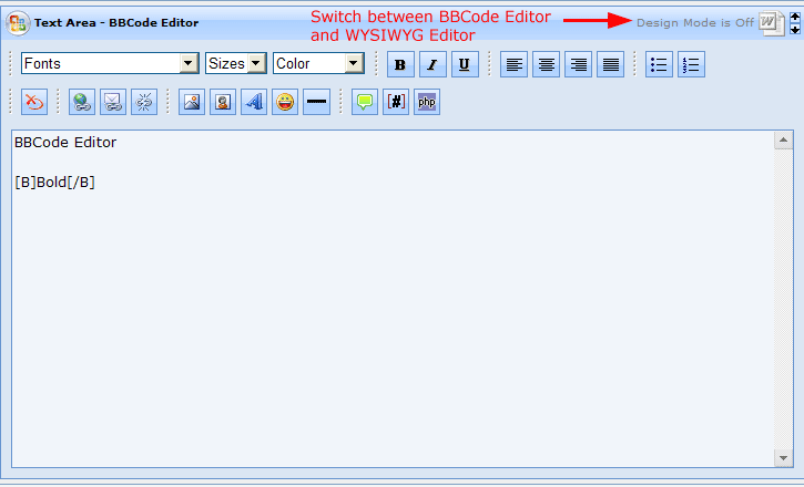NEW - WYSIWYG Rich Text Editor (Build-in BBCode Editor) for MyBB 1.2.3